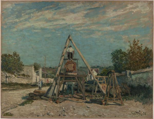 The sawyers long - Alfred Sisley | FeelTheArt