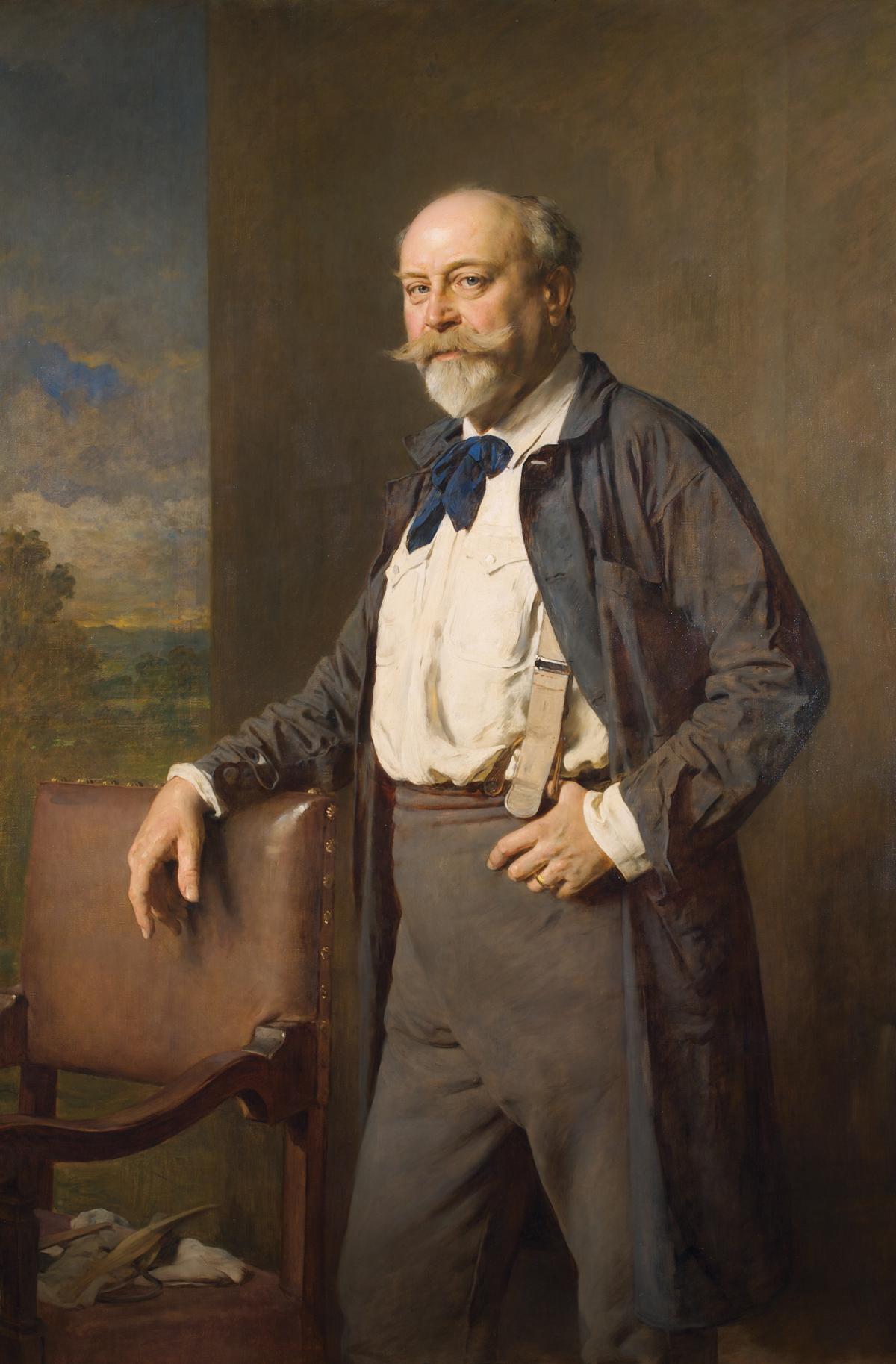 The sculptor Rudolf Weyr - Heinrich von Angeli | FeelTheArt