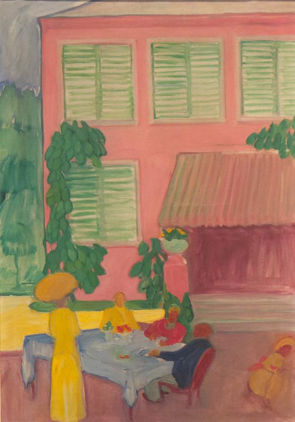 Lunch in front of house II - Georges Kars | FeelTheArt