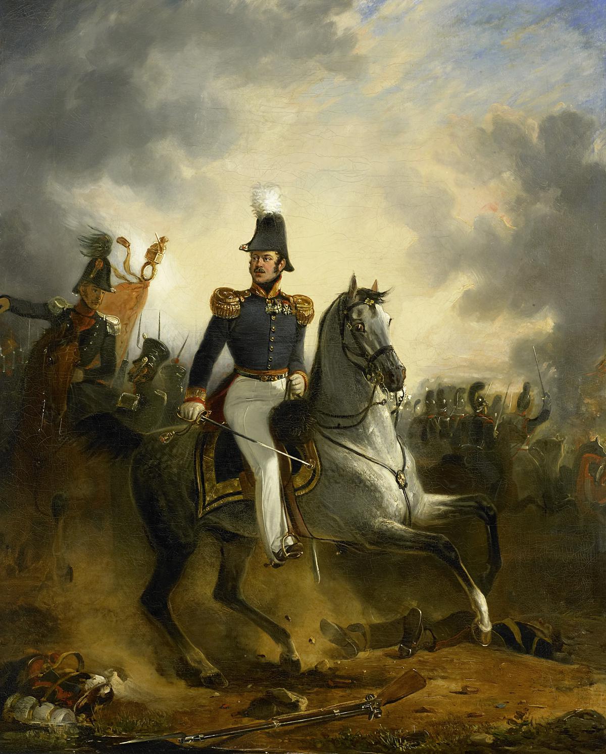 Il tenente generale Frederik Knotzer nella battaglia di Houthalen ...