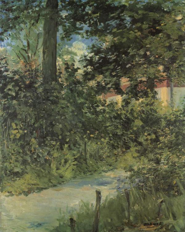A garden path in Rueil - Édouard Manet | FeelTheArt