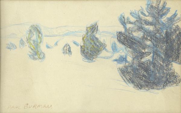 bosquejo de paisaje - Paul Burman | FeelTheArt