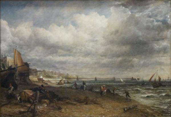 The Chain Pier, Brighton - John Constable | FeelTheArt