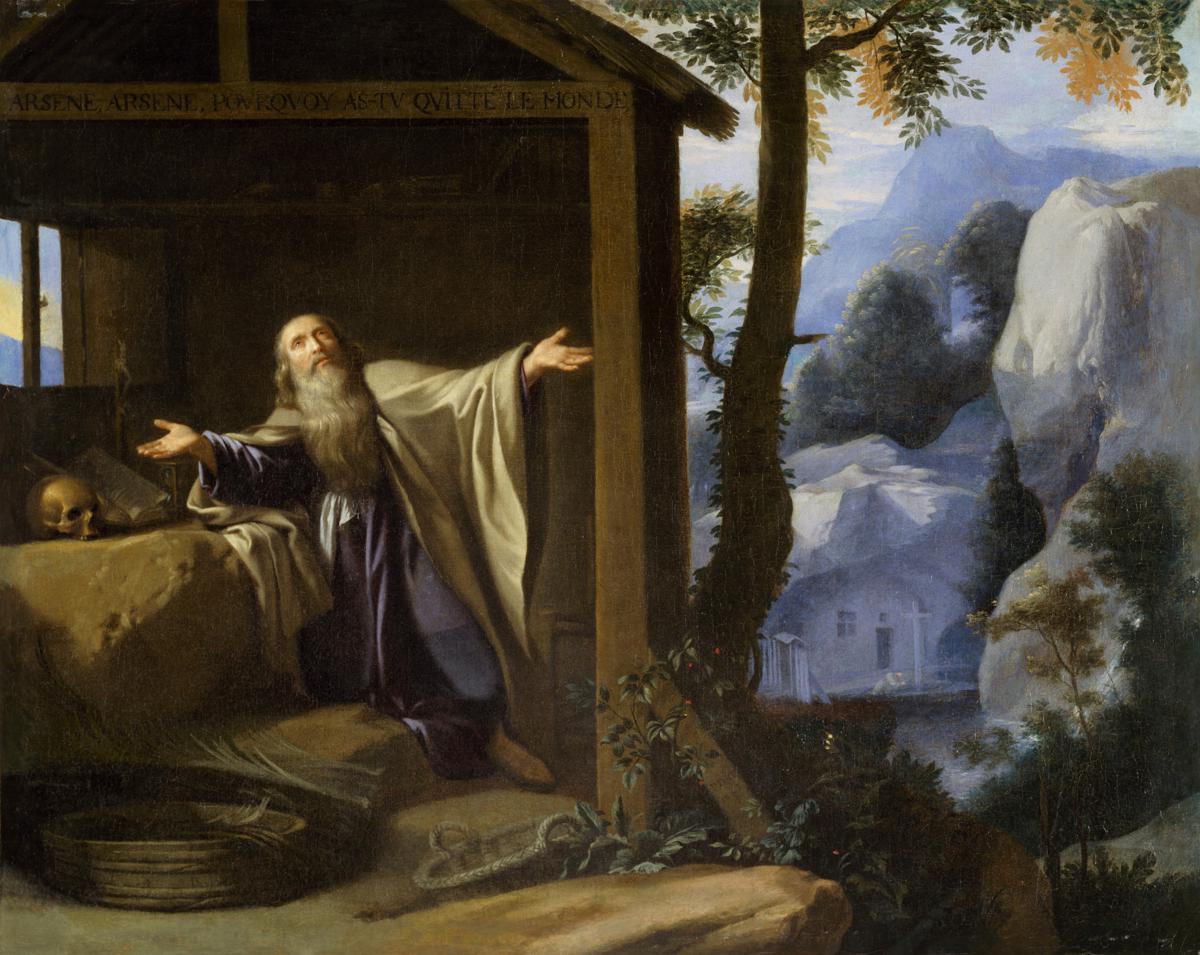 Saint Arsenius Leaving the World - Philippe de Champaigne | FeelTheArt
