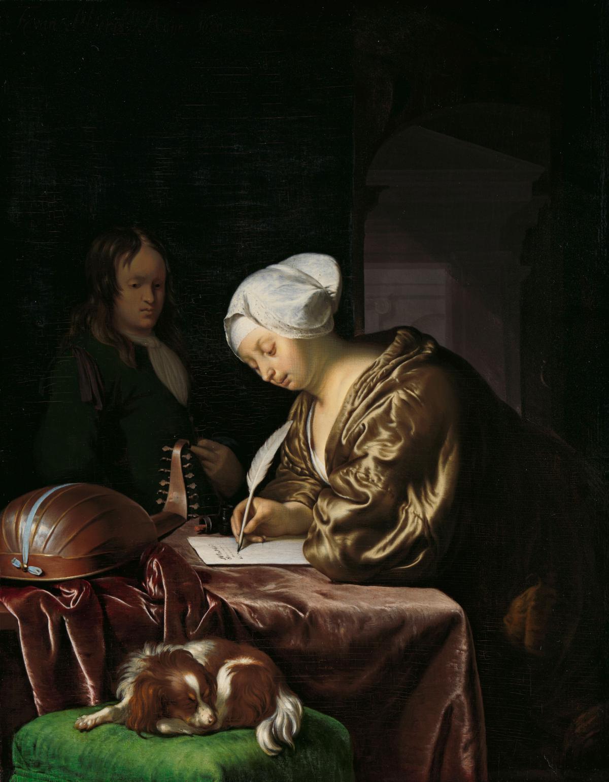 The Letter Writer - Frans van Mieris the Elder | FeelTheArt