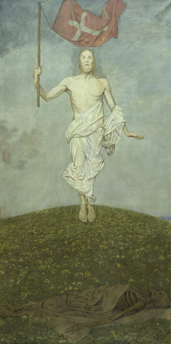 Easter Triptych: Christ's Resurrection - Hans Thoma | FeelTheArt