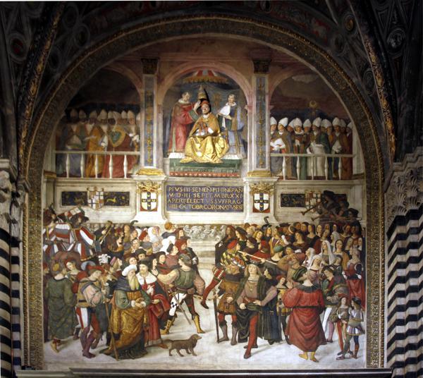 Coronation of Pius III - Pinturicchio | FeelTheArt