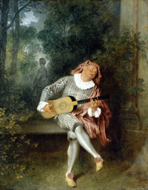 Mezzetin - Antoine Watteau | FeelTheArt