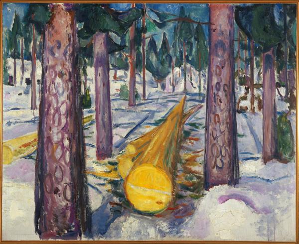 El tronco amarillo - Edvard Munch | FeelTheArt