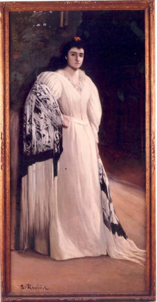 Retrato de Maria Riquelme - Santiago Rusiñol | FeelTheArt