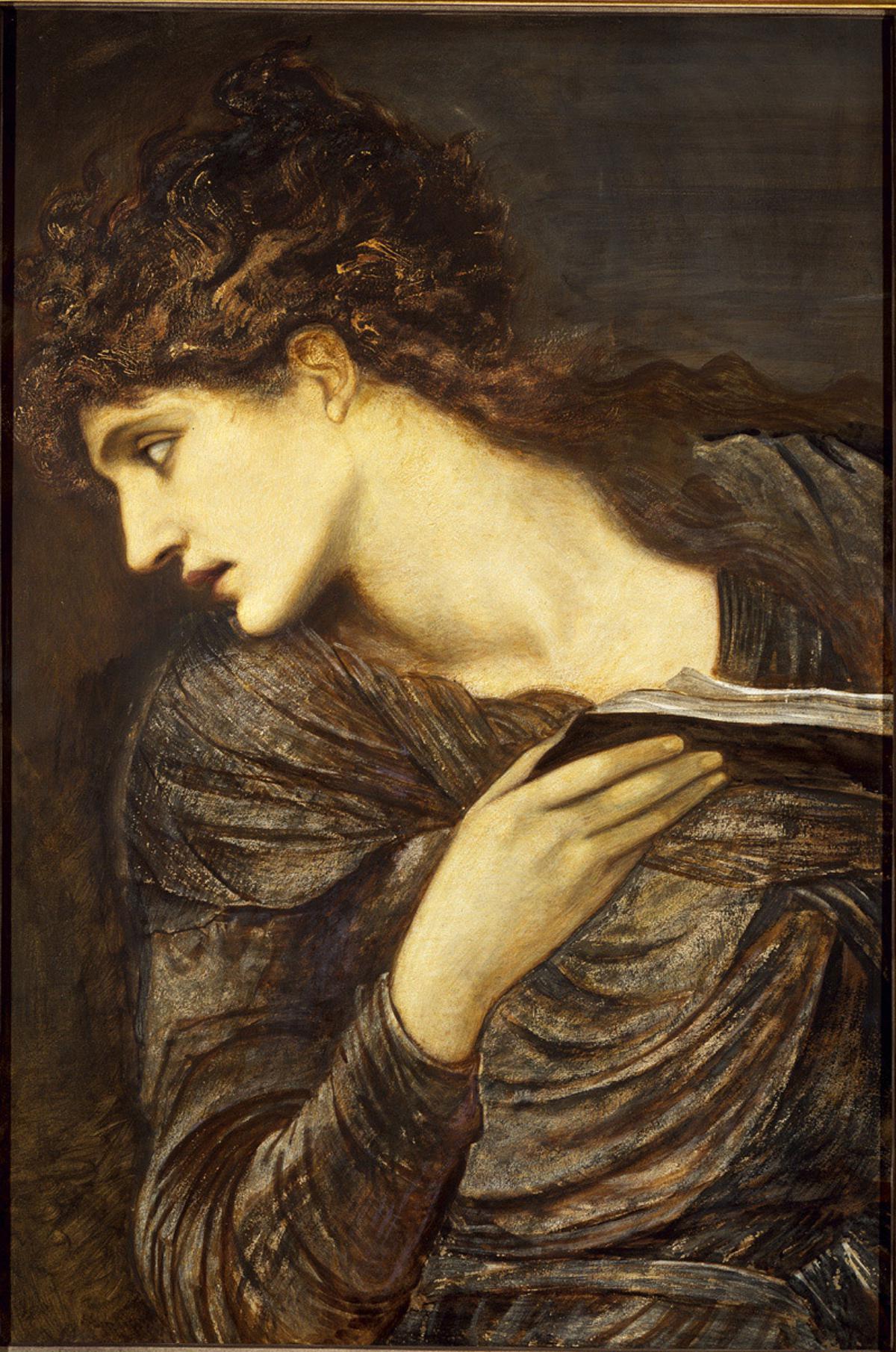 Head of Nimue - Edward Burne-Jones | FeelTheArt