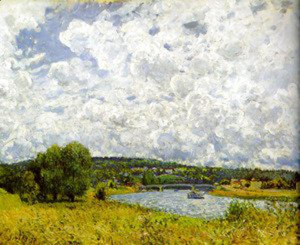 El Sena en Suresnes - Alfred Sisley | FeelTheArt