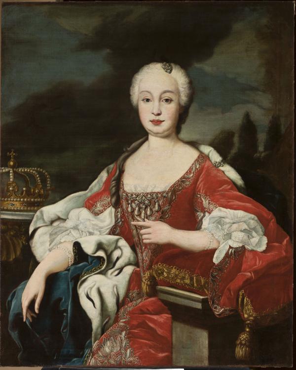 Retrato de María Bárbara de Braganza (1711-1758), infanta de Portugal ...