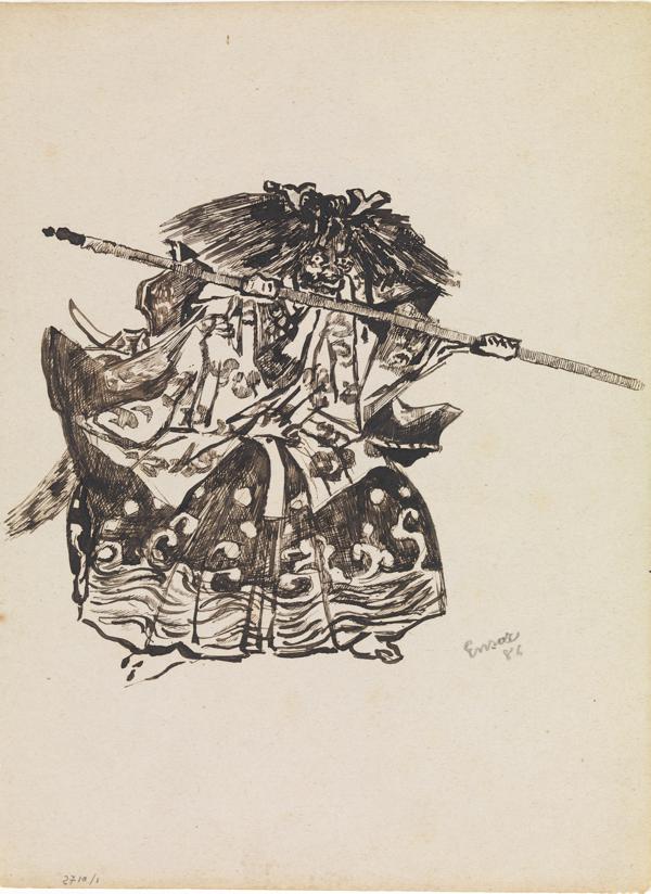 Chinoiserie, een demon - James Ensor | FeelTheArt