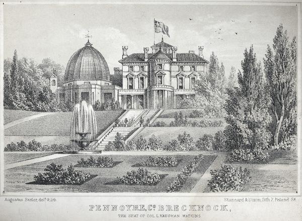 Pennoyre, Co. Brecknock: la sede del coronel Vaughan Watkins - Augustus ...