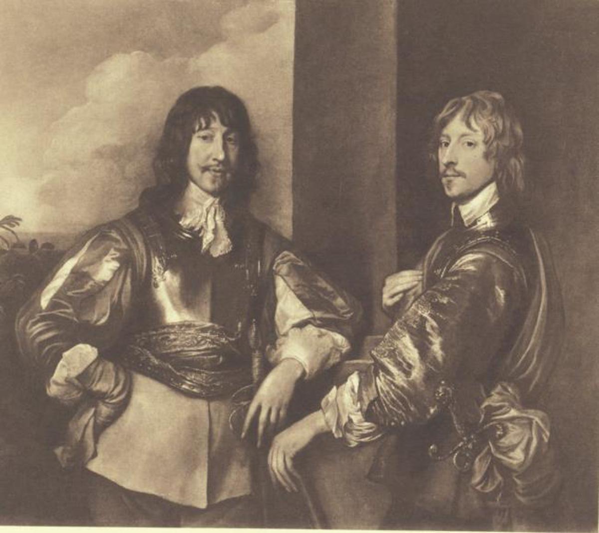 Double Portrait of Mountjoy Blount, 1st Earl of Newport (-1666) and ...