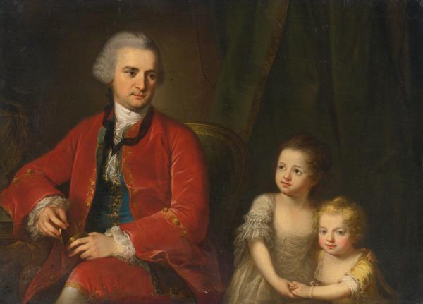 Portrait of John Apthorp of Boston and his Daughters - Angelica ...