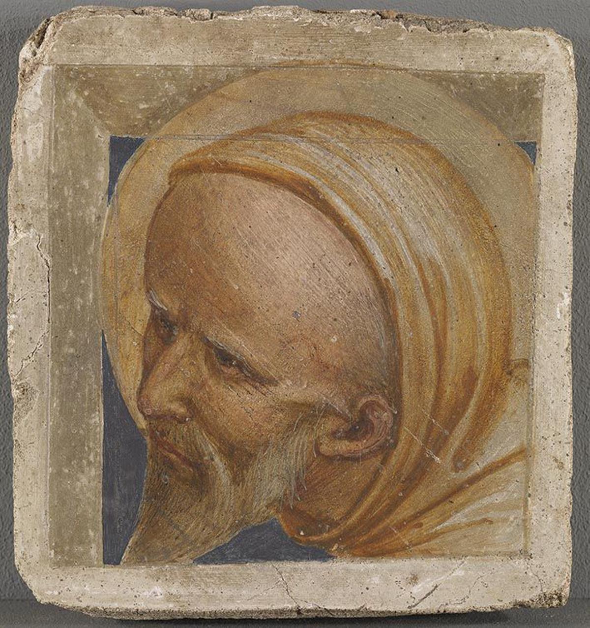 Head of a Holy Monk - Fra Angelico | FeelTheArt