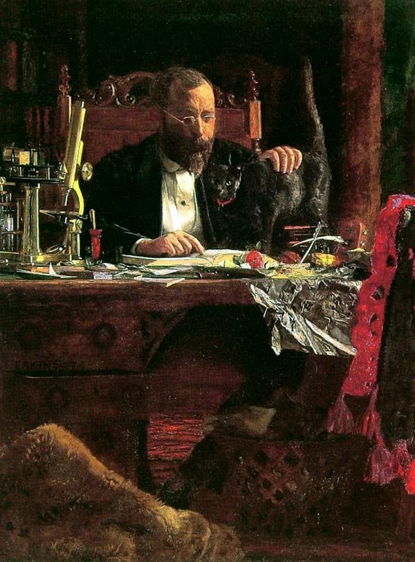 Retrato del profesor Benjamin H. Rand - Thomas Eakins | FeelTheArt
