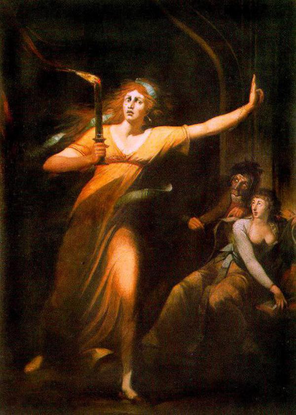The sleepwalking Lady Macbeth - Henry Fuseli | FeelTheArt