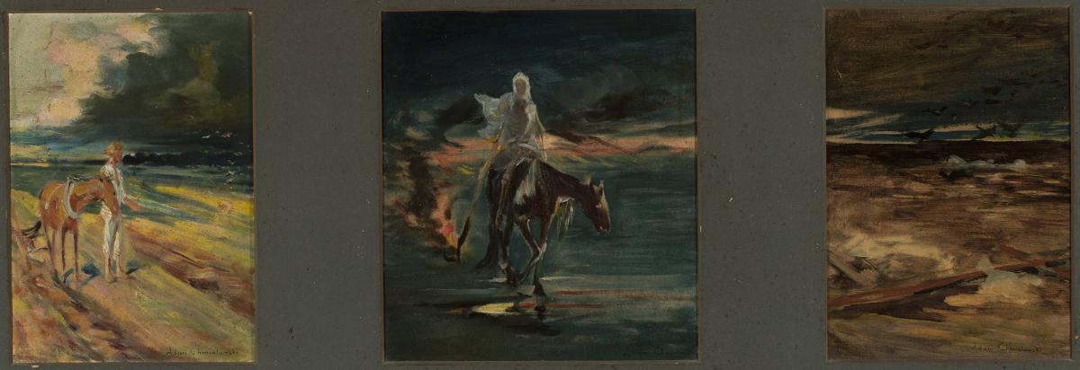 Black clouds. Death. Pestilence, triptych “Disaster”, sketch - Albert ...