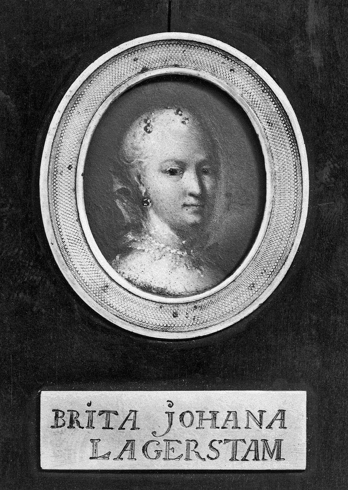 Brita Johanna av Sillén, 1730-1807, född Lagerstam, gift med ...