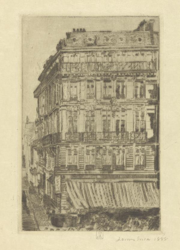 House on the Boulevard Anspach - James Ensor | FeelTheArt
