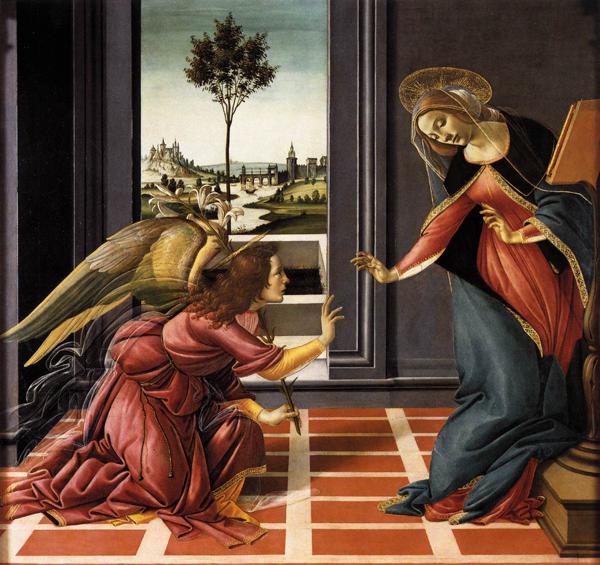 Cestello Annunciation - Sandro Botticelli | FeelTheArt