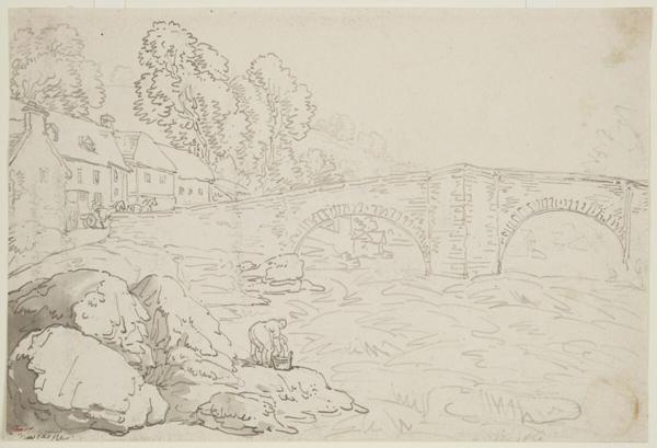 Newcastle Emlyn - Thomas Rowlandson | FeelTheArt