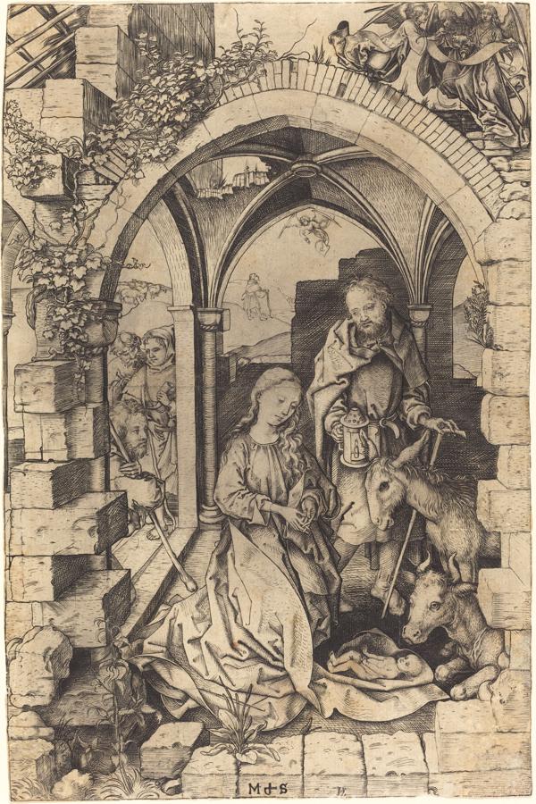 La Natividad - Martin Schongauer | FeelTheArt