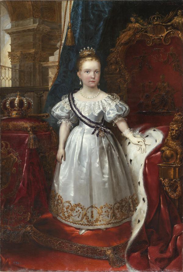 Isabel II, niña - Carlos Luis de Ribera y Fieve | FeelTheArt