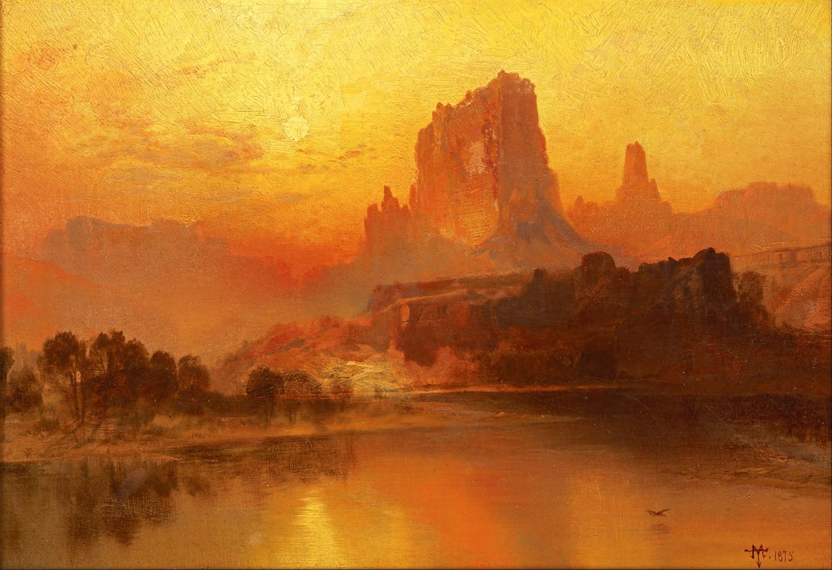 La hora dorada - Thomas Moran | FeelTheArt