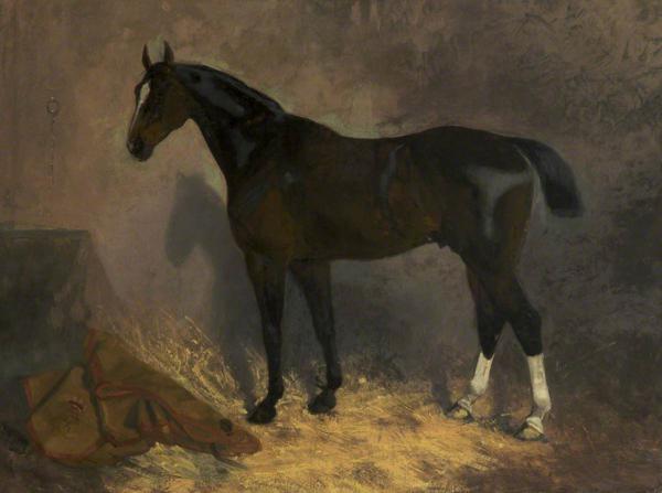 'Yeoman': a Racehorse in a Stable - Alfred Sheldon Williams | FeelTheArt