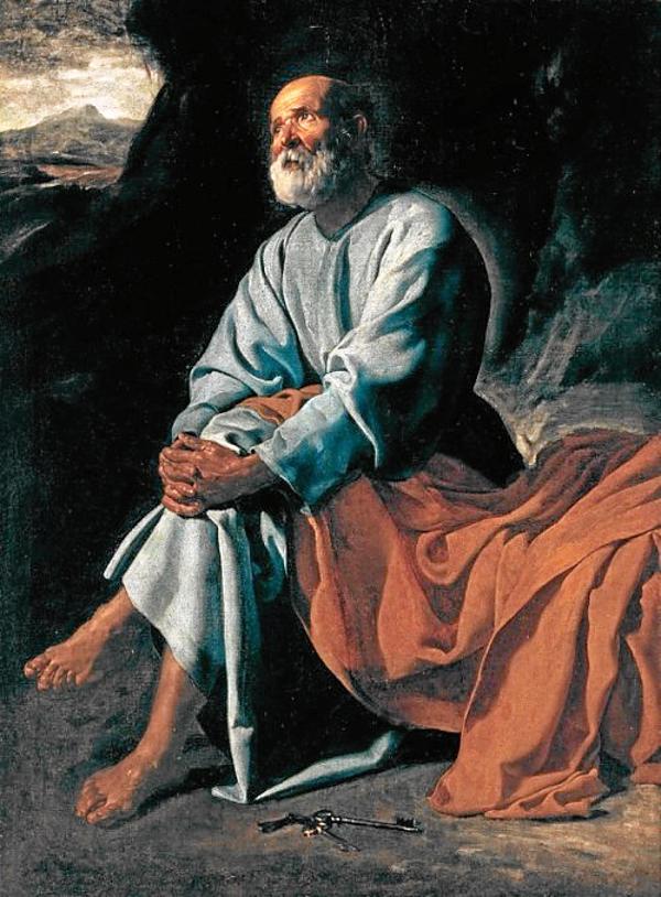 Saint Peter Weeping - Diego Velázquez | FeelTheArt