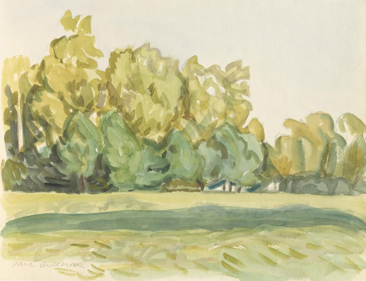 bosquejo de paisaje - Paul Burman | FeelTheArt