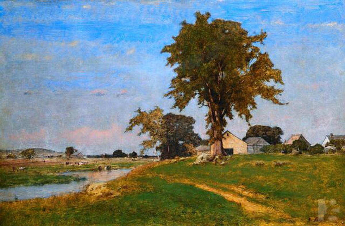 Old Elm at Medfield - George Inness | FeelTheArt
