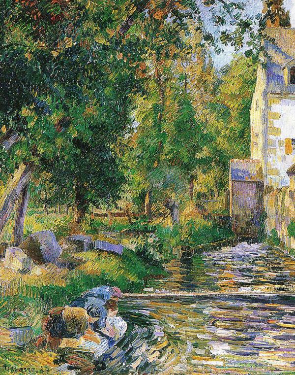 Lavoir et moulin d'Osny - Camille Pissarro | FeelTheArt