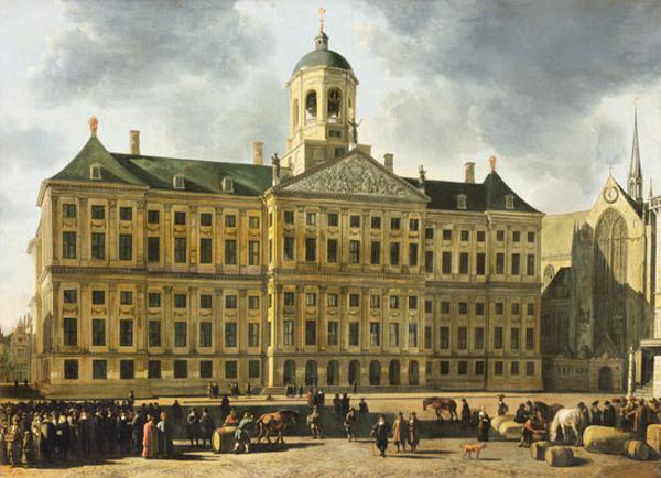 The City hall of Amsterdam - Gerrit Adriaenszoon Berckheyde | FeelTheArt