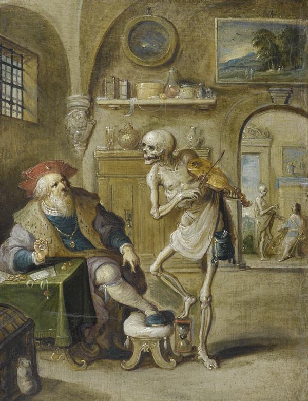 Death Playing the Violin (Death and a Money-Lender) - Frans Francken ...