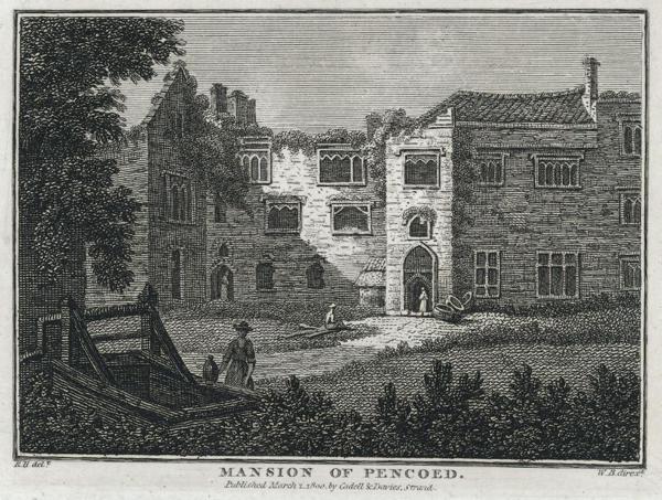Penhow Castle and Church & Mansion of Pencoed - William Byrne | FeelTheArt