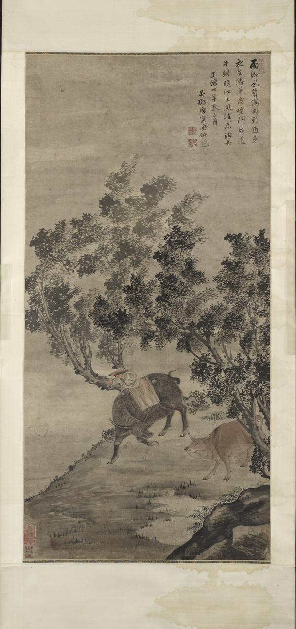 Boy on Water Buffalo, in Ming style - Tang Yin | FeelTheArt