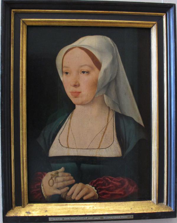 Portrait of a Lady (Alte Pinakothek) - Joos van Cleve | FeelTheArt