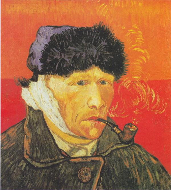 Selbstporträt mit abgeschnittenem Ohr - Vincent van Gogh | FeelTheArt