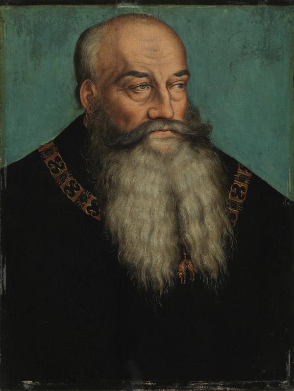 Portrait du duc Georges de Saxe, dit Georges le barbu - Lucas Cranach l ...