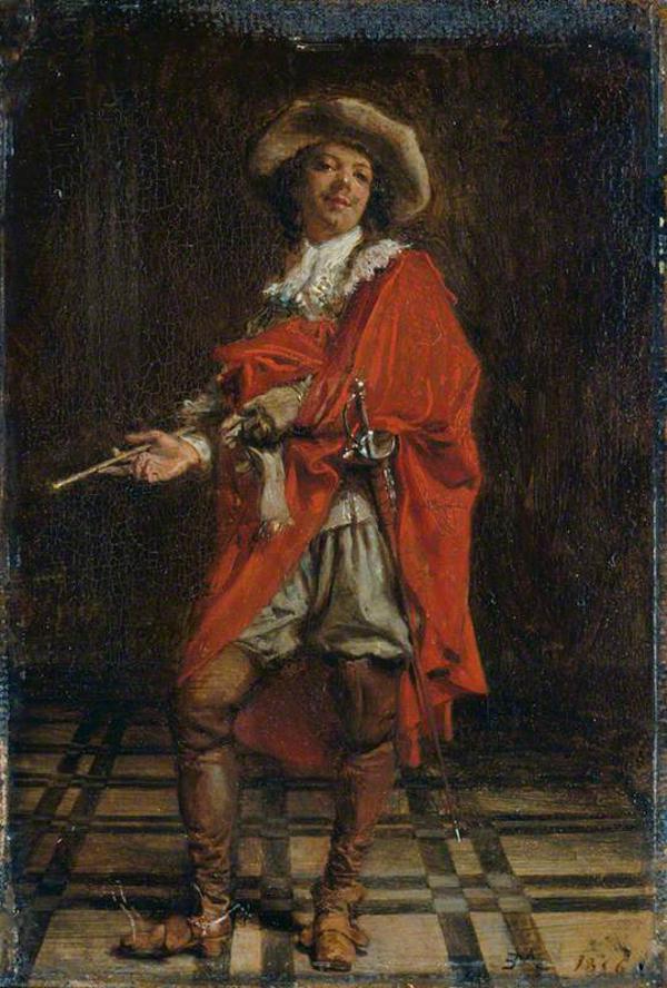 A Cavalier: Time of Louis XIV - Ernest Meissonier | FeelTheArt