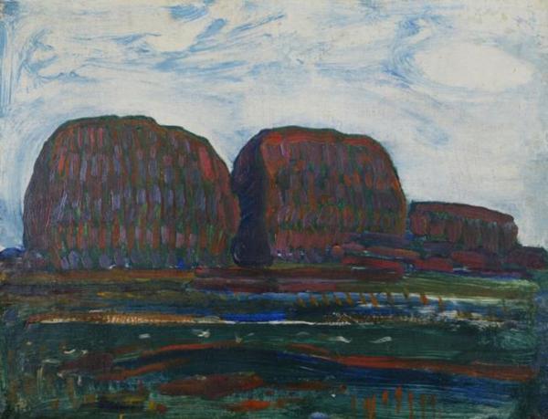 Haystacks III - Piet Mondrian | FeelTheArt