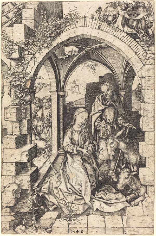 La Natividad - Martin Schongauer | FeelTheArt