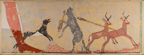 Hunting Scene, Tomb of Ineni - Nina M. Davies | FeelTheArt