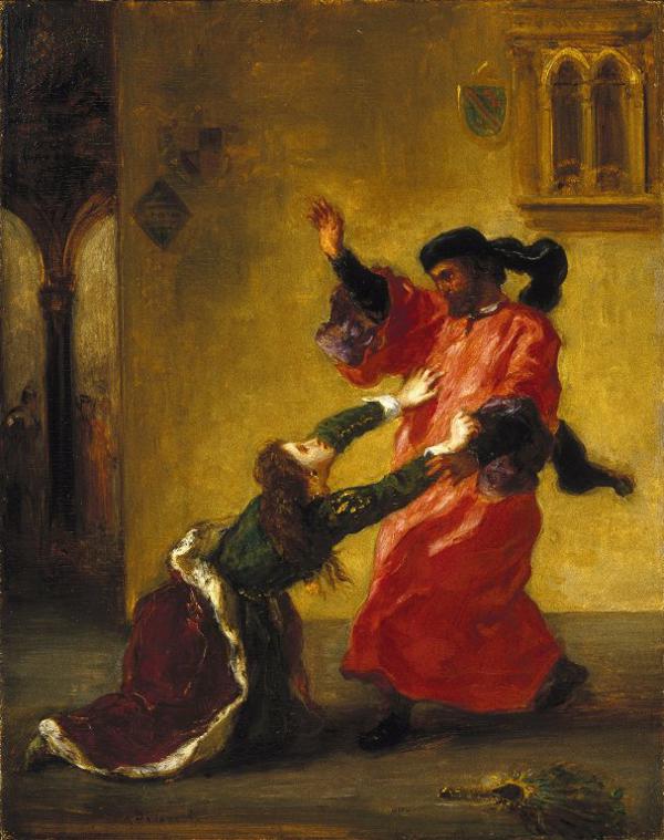 Desdemona maudite par son père - Eugène Delacroix | FeelTheArt