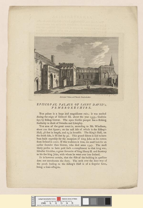 Episcopal Palace, at St. David's, Pembrokeshire - Samuel Sparrow ...